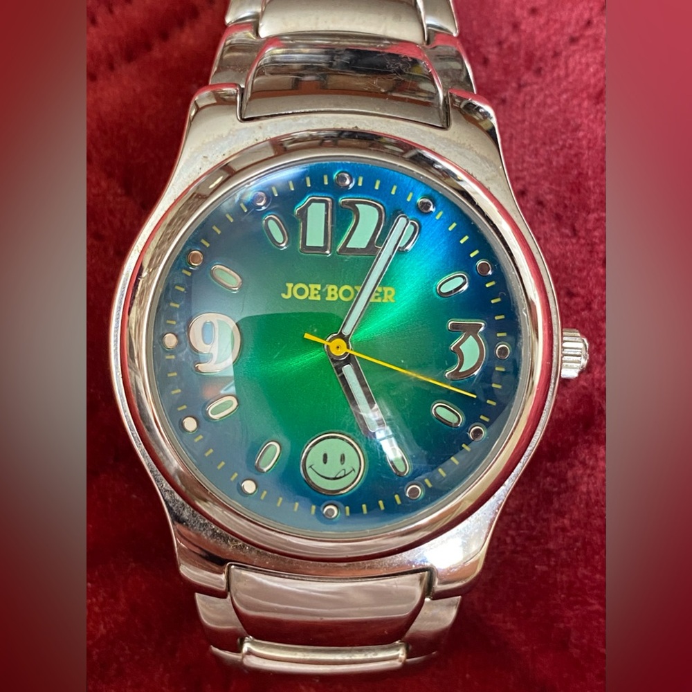 Vintage Y2k Joe Boxer Men's Watch Green Dial Bubble C… - Gem